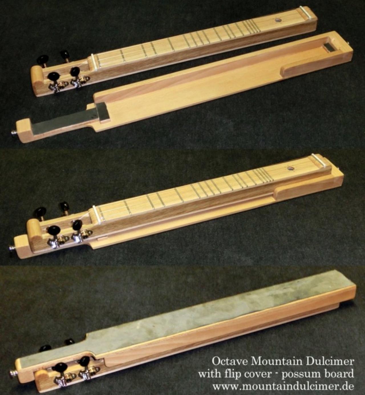Self Made Octave Mountain Dulcimer With Flip Cover Possum Board ...